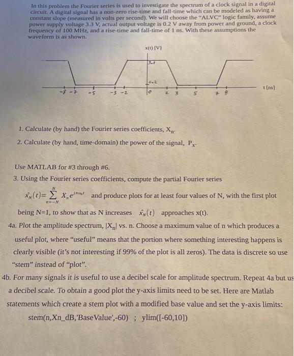 Solved In this problem the Fourier series is used to | Chegg.com