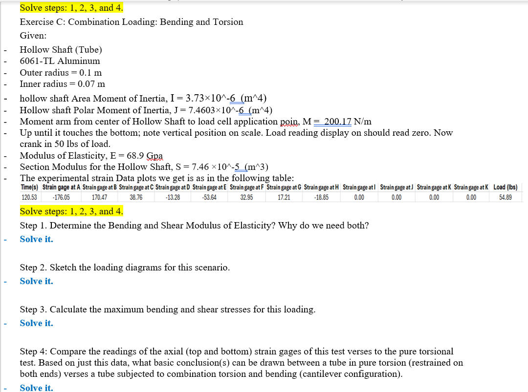 Solved Solve steps: 1,2,3, ﻿and 4 .Exercise C: Combination | Chegg.com