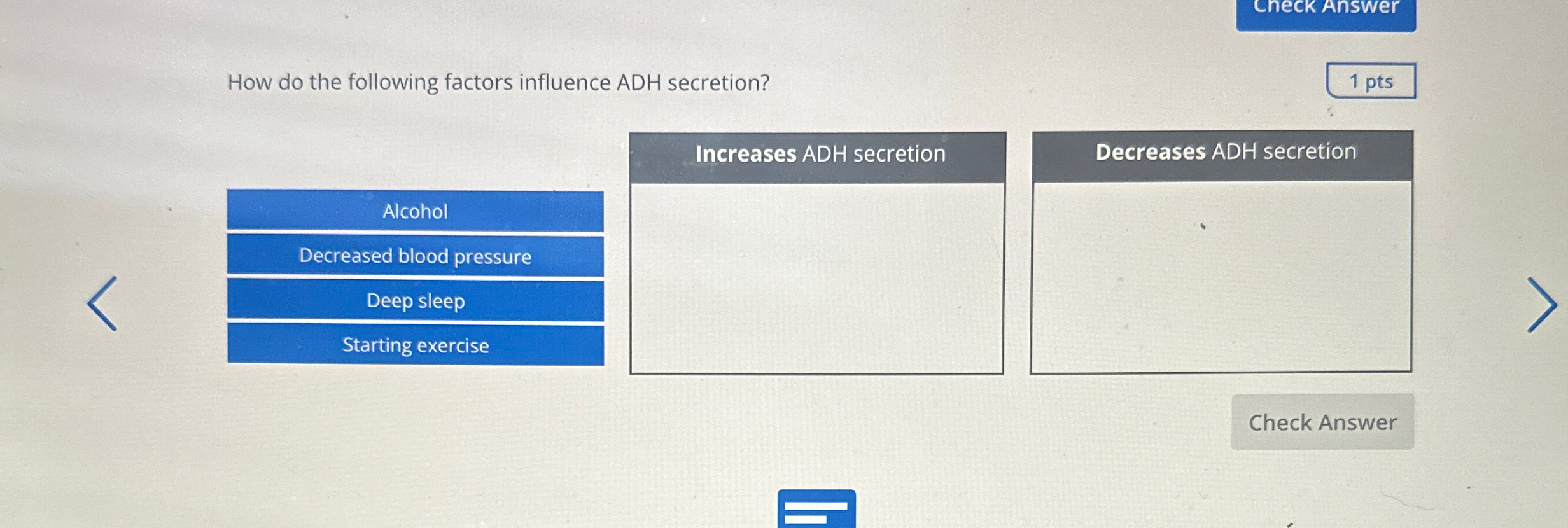 Solved How do the following factors influence ADH | Chegg.com