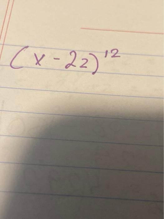 Solved (x-22) 12 | Chegg.com