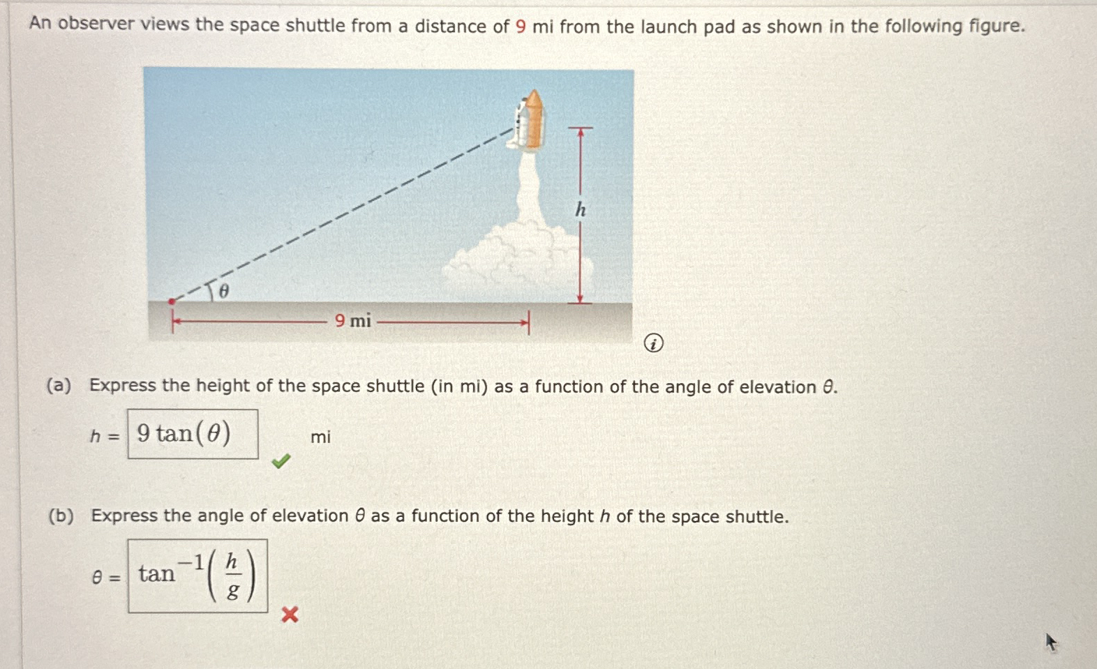 Solved An observer views the space shuttle from a distance | Chegg.com