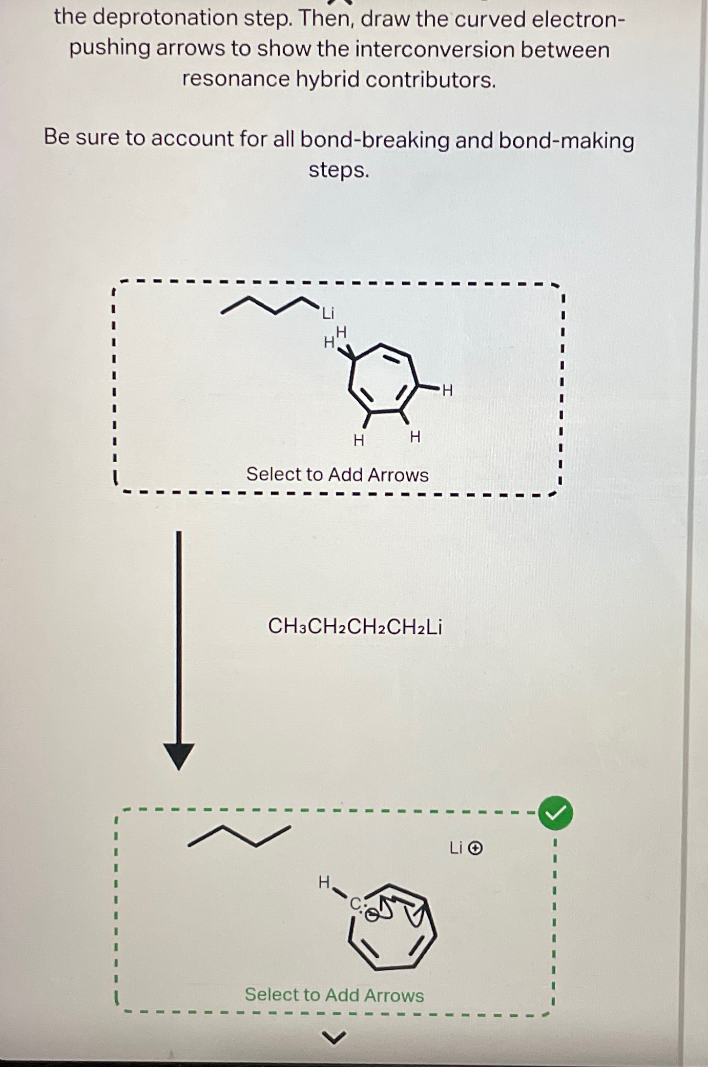 Solved the deprotonation step. Then, draw the curved | Chegg.com