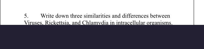 Solved Write down three similarities and differences between | Chegg.com