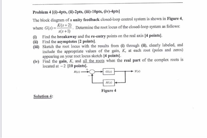Solved Problem 4 [(i)-4pts, (ii)-2pts, (iii)-10pts, | Chegg.com