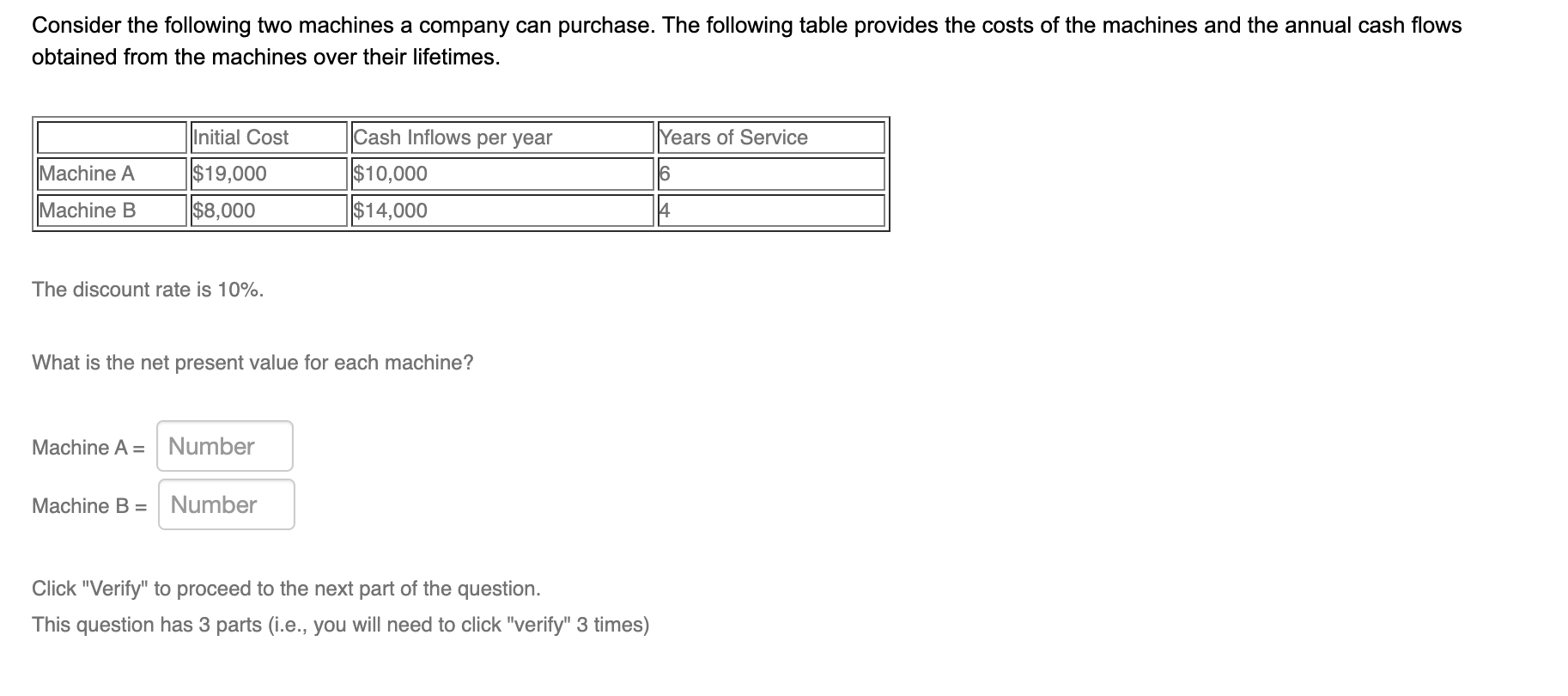 Solved Consider the following two machines a company can | Chegg.com