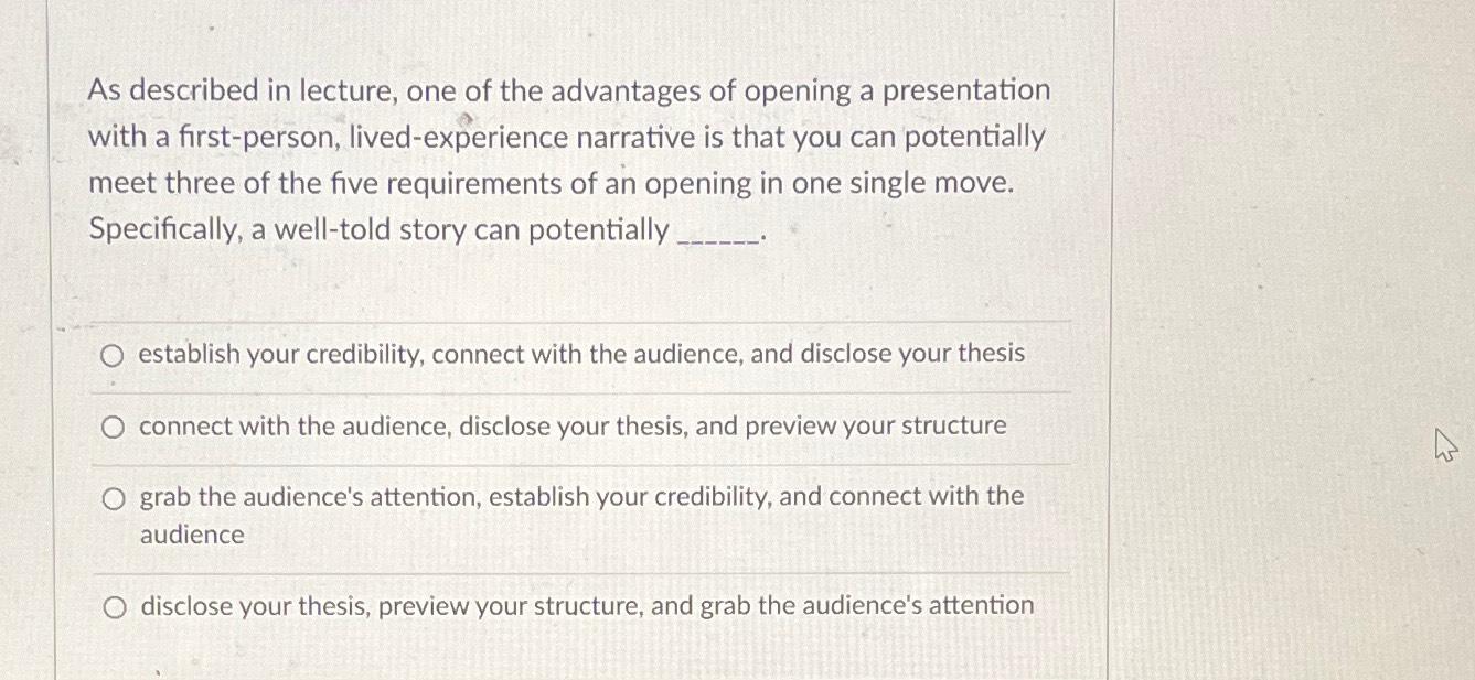 Solved As described in lecture, one of the advantages of | Chegg.com