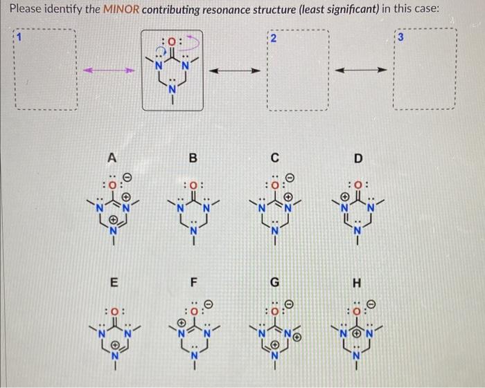 Solved Please identify the major contributing resonance | Chegg.com