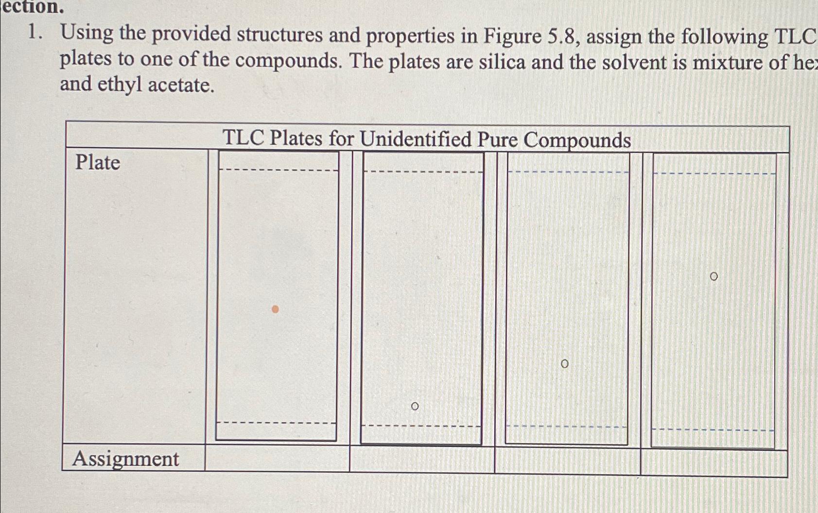 ection.Using the provided structures and properties | Chegg.com