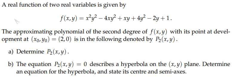 Solved A real function of two real variables is given | Chegg.com
