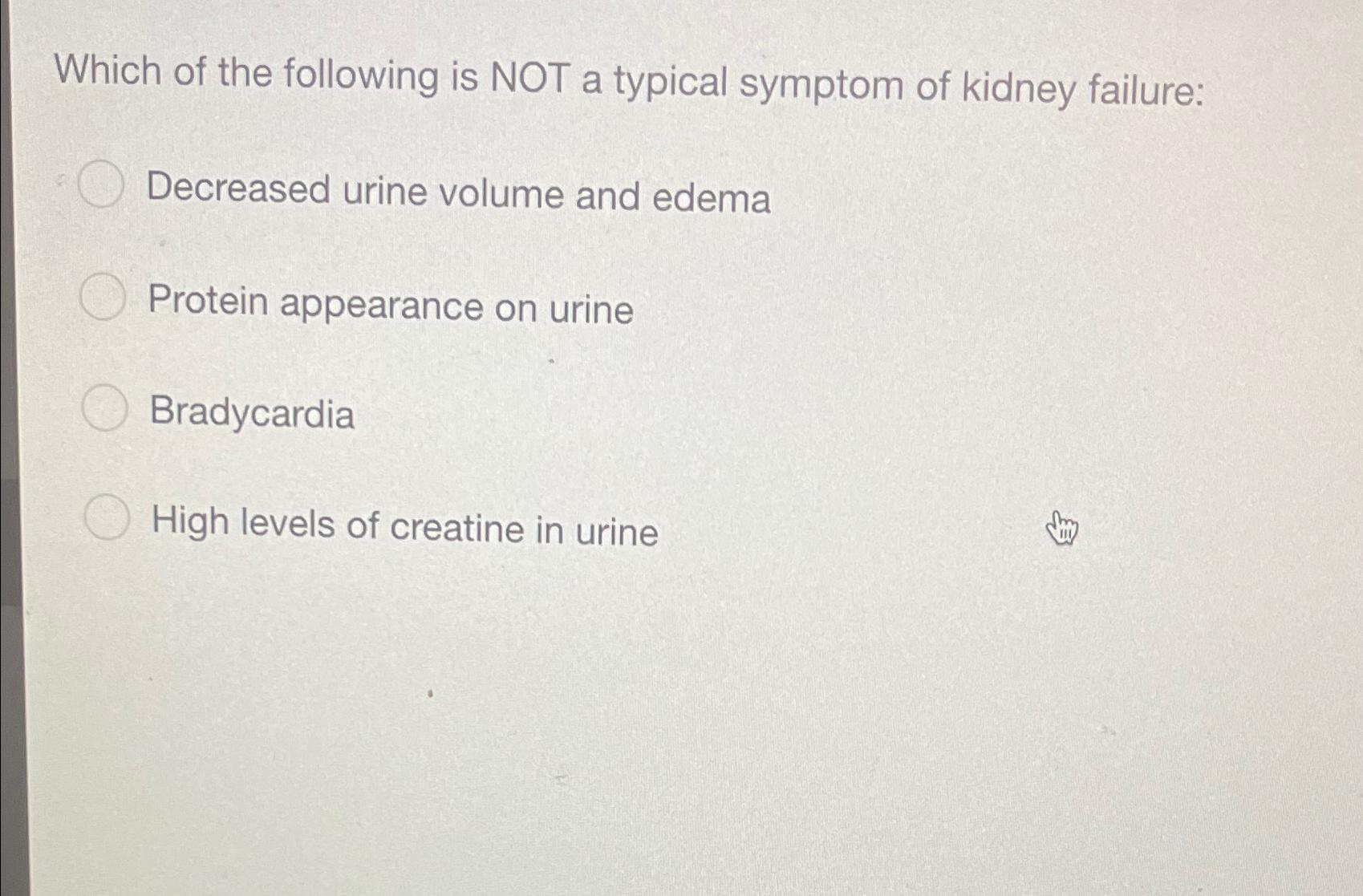 Solved Which of the following is NOT a typical symptom of | Chegg.com