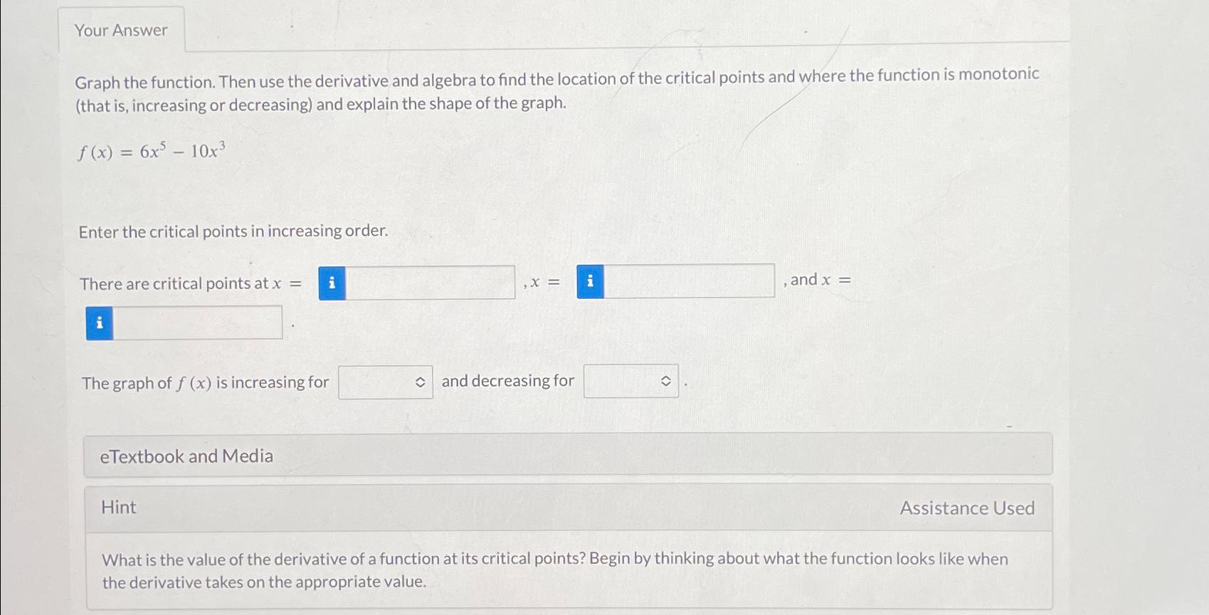 Solved Your AnswerGraph the function. Then use the | Chegg.com
