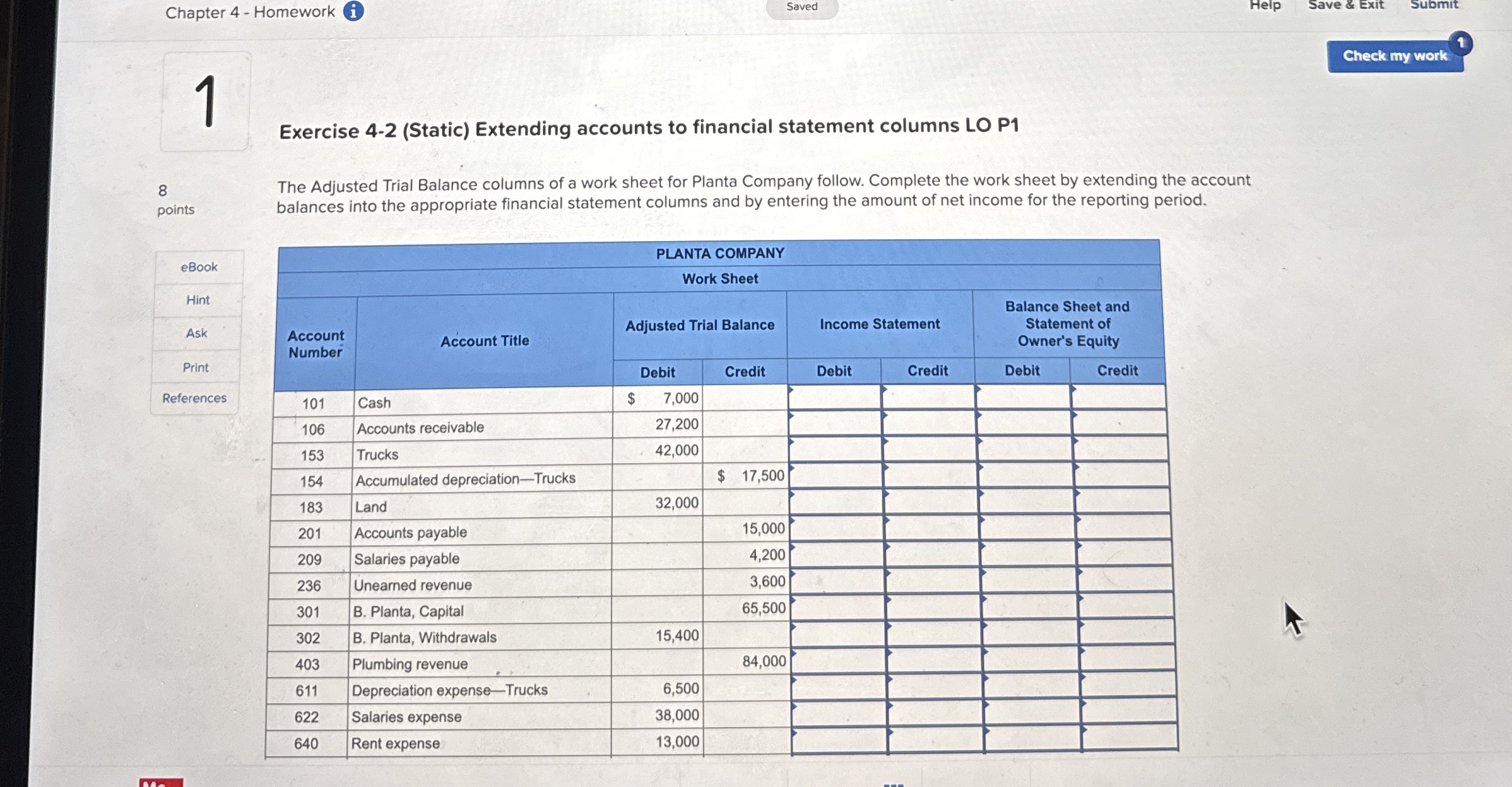 Solved Chapter 4 - ﻿HomeworkHelpSave Chapter 4 - | Chegg.com