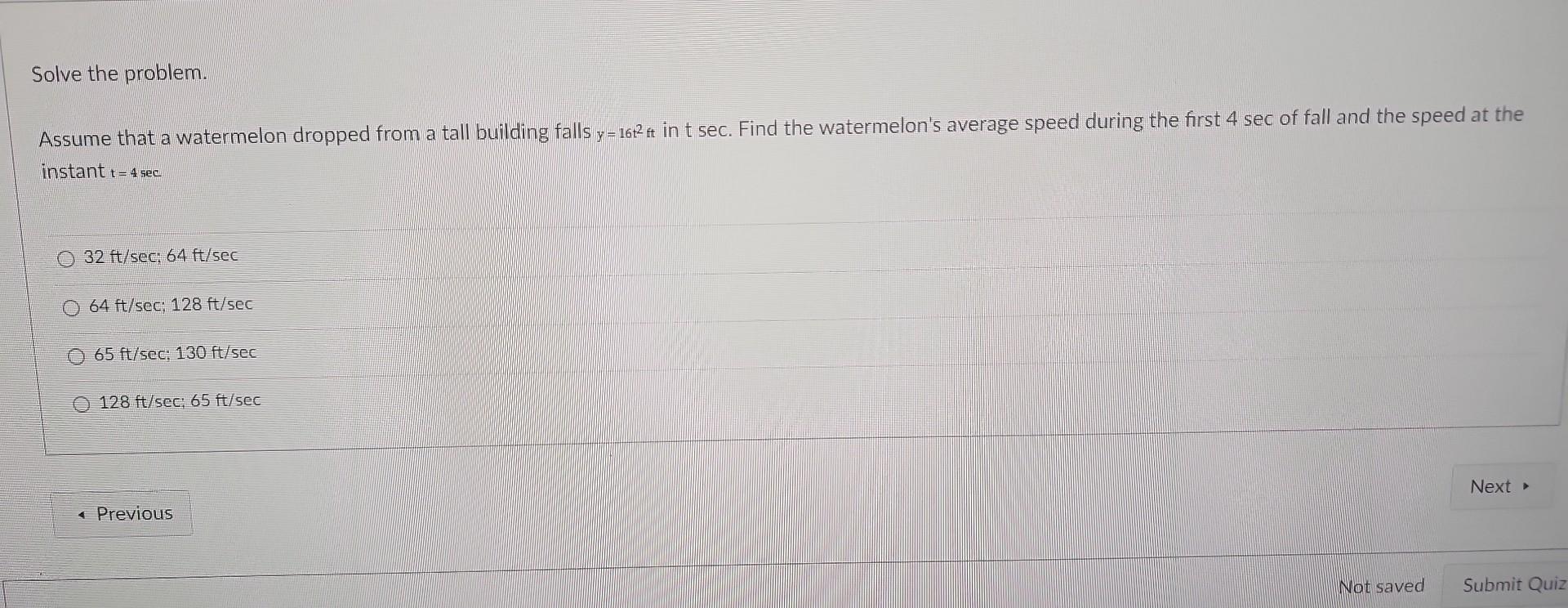 Solved Assume that a watermelon dropped from a tall building | Chegg.com