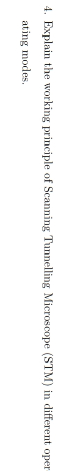 Solved Explain the working principle of Scanning Tunnelling | Chegg.com
