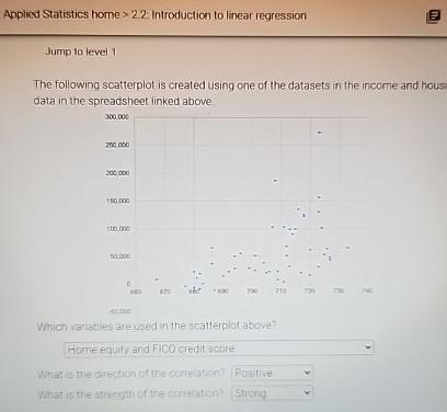 Solved Applied Statistics home >2.2. ﻿Introduction to linear | Chegg.com