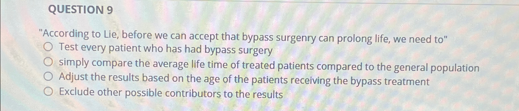 Solved QUESTION 9"According to Lie, before we can accept | Chegg.com