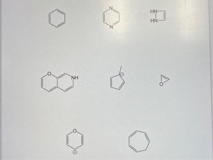 Solved determine if these compounds are aromatic, | Chegg.com