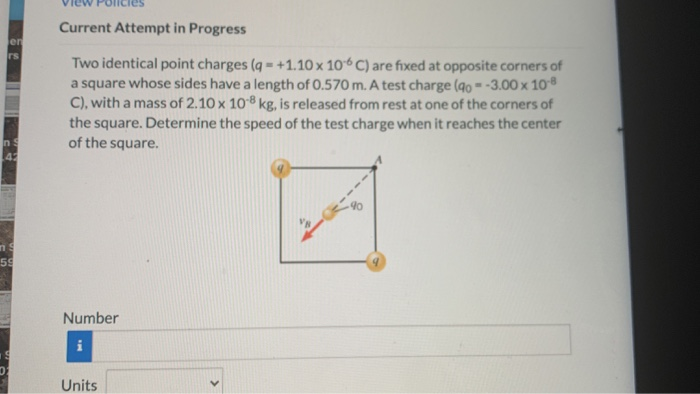 Solved er Current Attempt in Progress Two identical point | Chegg.com