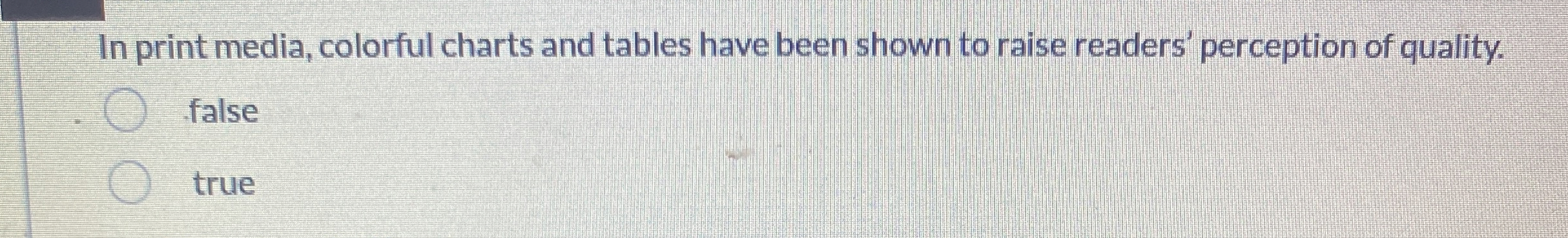 Solved In print media, colorful charts and tables have been | Chegg.com