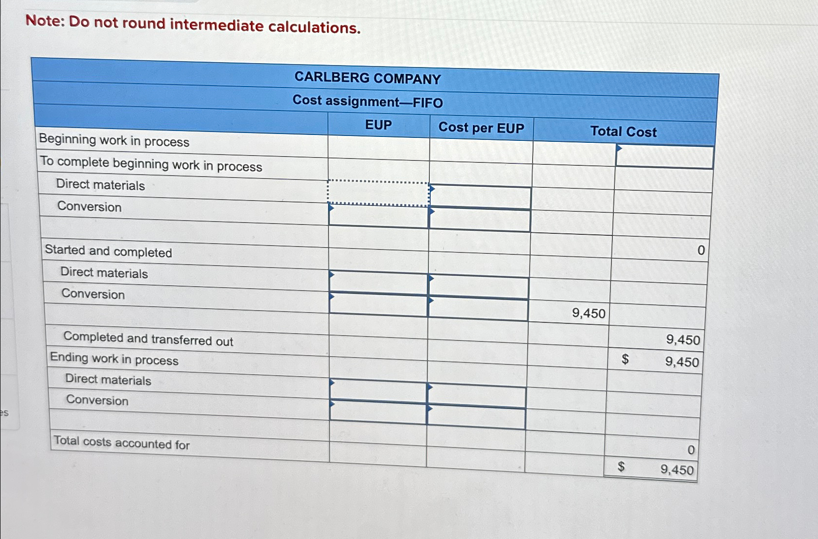 Note: Do not round intermediate | Chegg.com