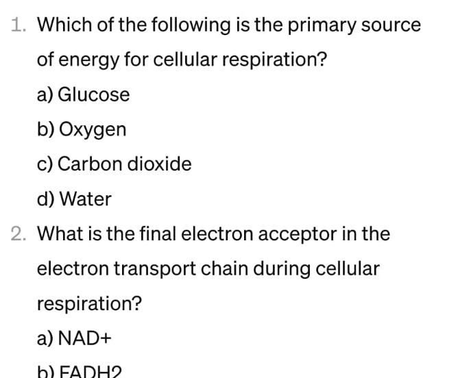 Solved Which of the following is the primary source of | Chegg.com