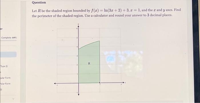 Solved er Complete: 64% Type 2) S gular Form Polar Form 3) | Chegg.com