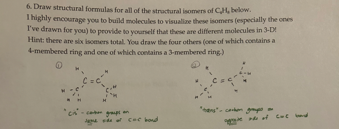 Draw structural formulas for all of the structural | Chegg.com