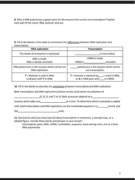 Solved How do the genes in our DNA influence our | Chegg.com