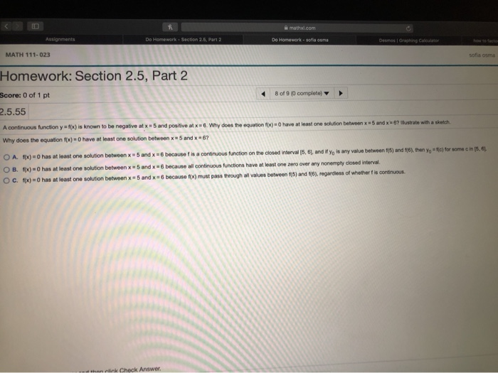 Solved Homework: Section 2.5, Part 2 Score: 0 of 1 pt 2.5.35 | Chegg.com