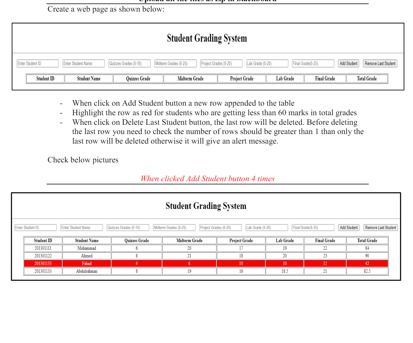 Solved Please use html and JavaScript!!!! It should be look | Chegg.com