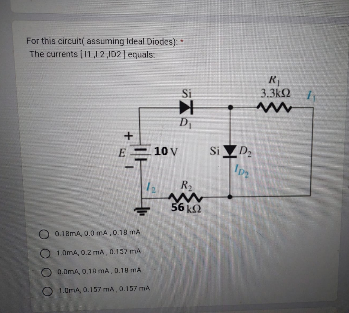 Solved For this circuit( ﻿assuming Ideal Diodes): *The | Chegg.com