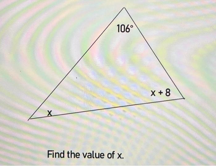 Solved Find the value of x. | Chegg.com