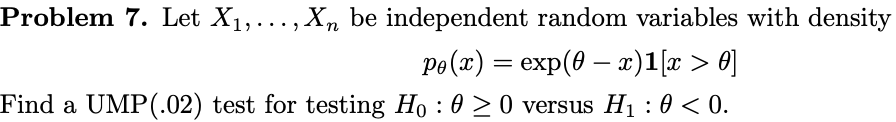 Solved Problem 7. ﻿Let x1,dots,xn ﻿be independent random | Chegg.com