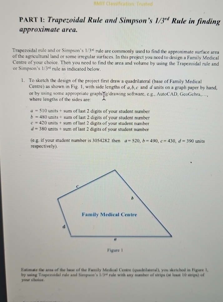PART I: Trapezoidal Rule and Simpson's 13rd ﻿Rule in | Chegg.com