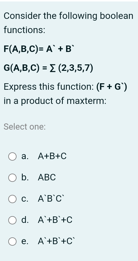 Solved Consider the following boolean | Chegg.com