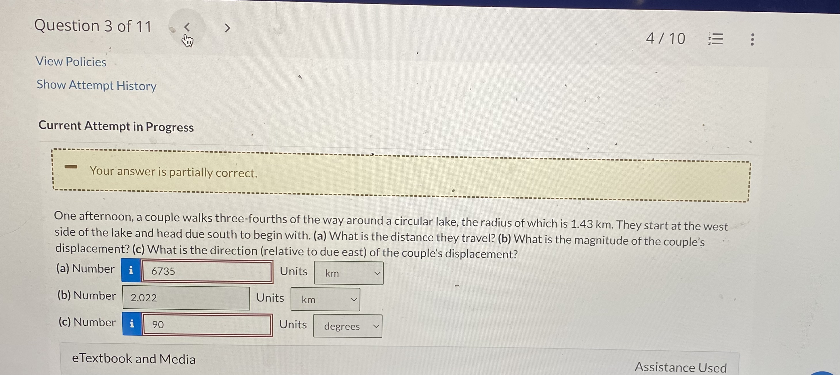 Solved Question 3 ﻿of 11View PoliciesShow Attempt | Chegg.com