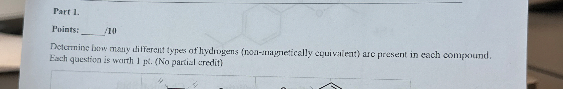 Solved Part 1.Points:10Determine how many different types of | Chegg.com