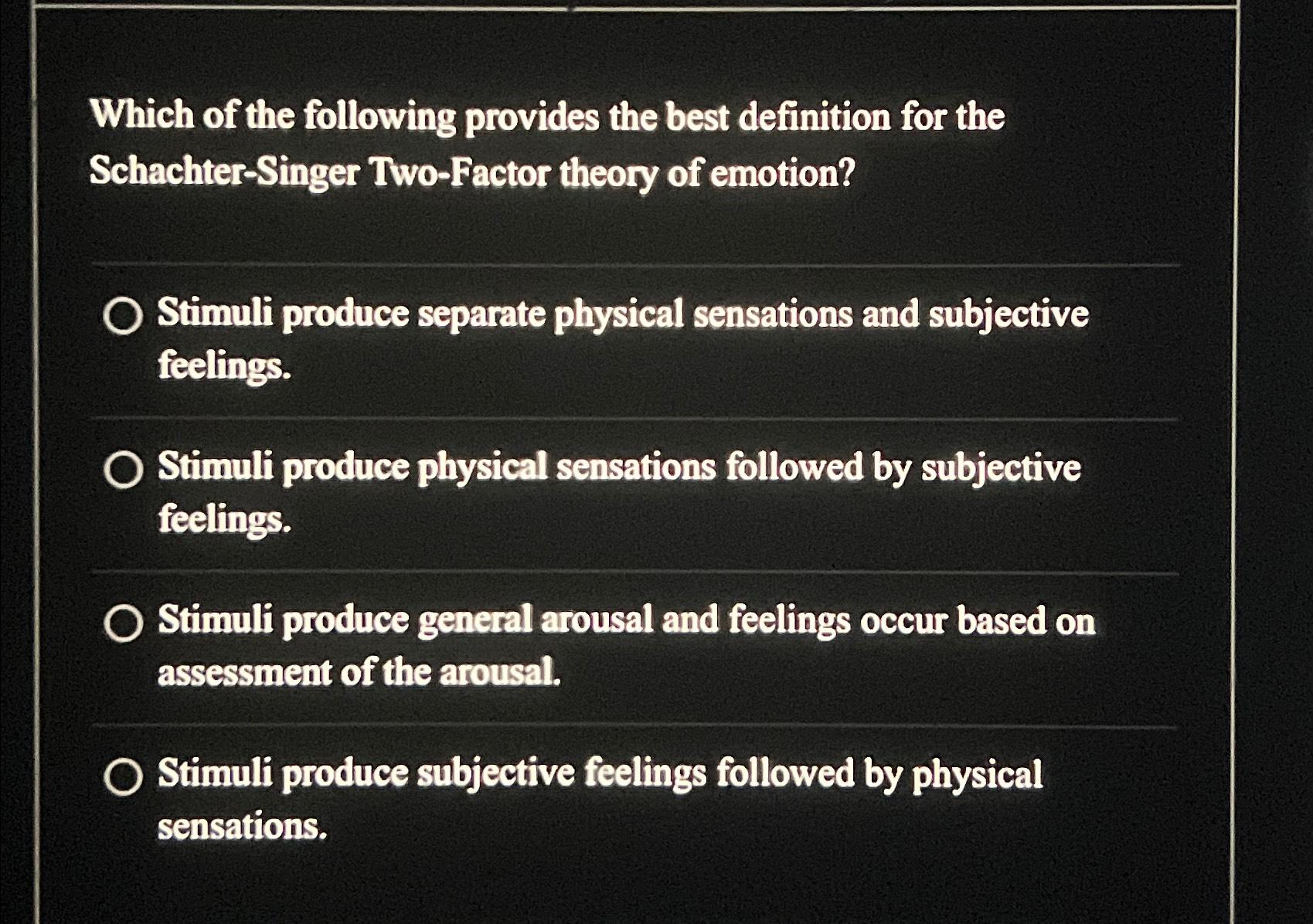 Solved Which of the following provides the best definition | Chegg.com