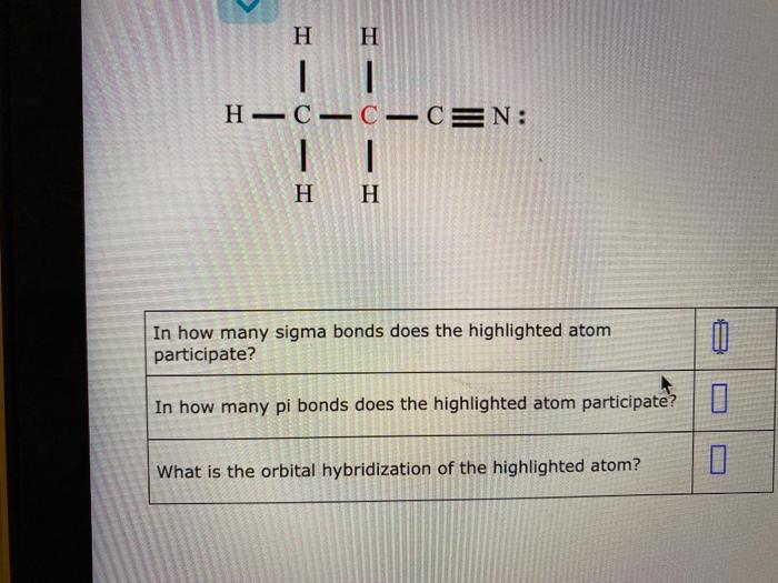 Solved counting sigma and pi bonds in a small molecule. | Chegg.com