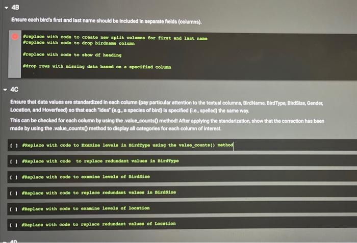 Solved What coding would need to be used for each green | Chegg.com