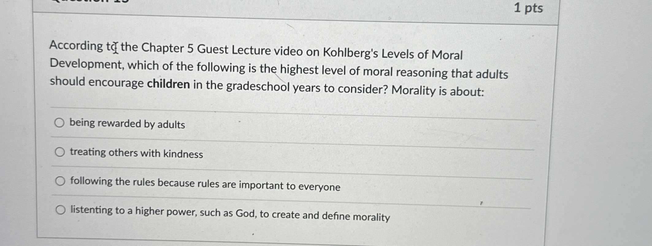 Solved 1 ﻿ptsAccording tc్. ﻿the Chapter 5 ﻿Guest Lecture | Chegg.com