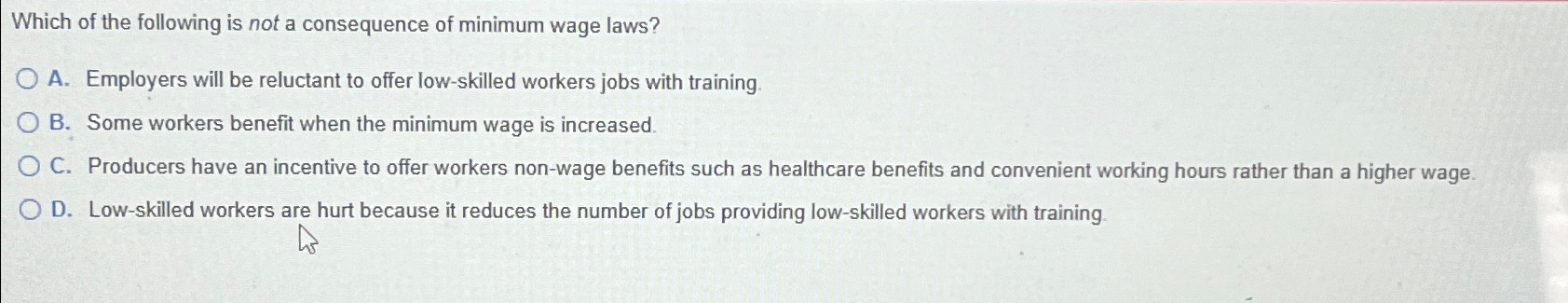 Solved Which of the following is not a consequence of | Chegg.com