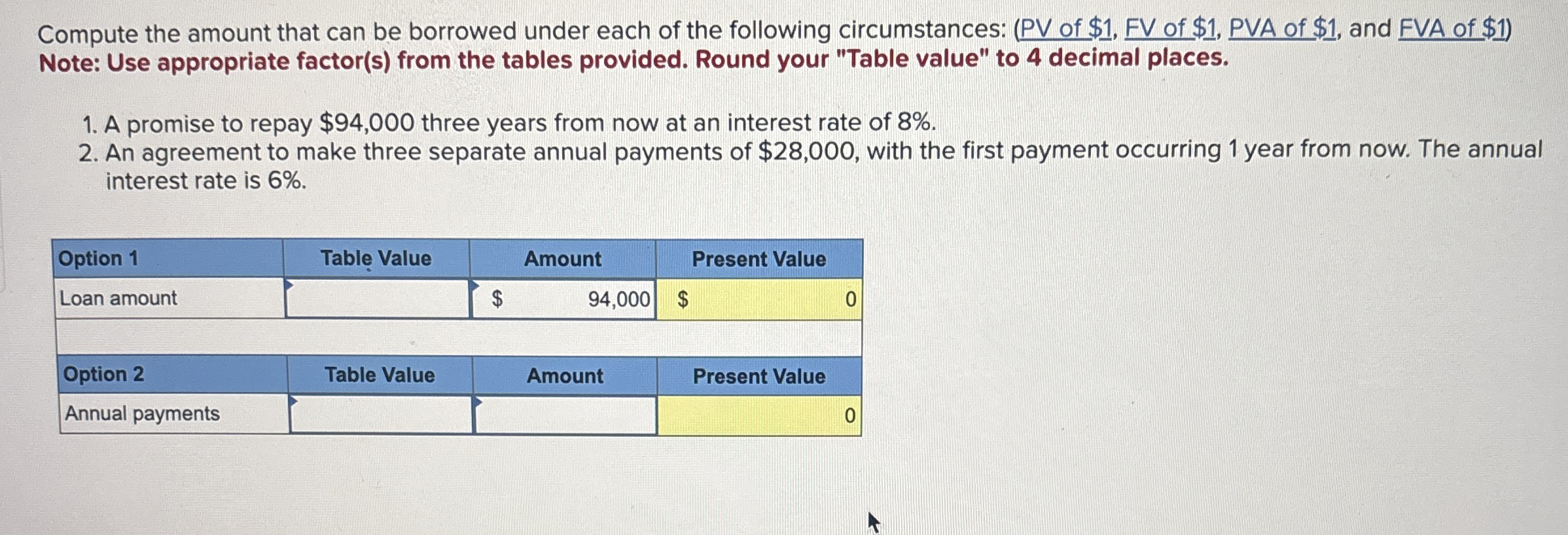 Solved Compute the amount that can be borrowed under each of | Chegg.com