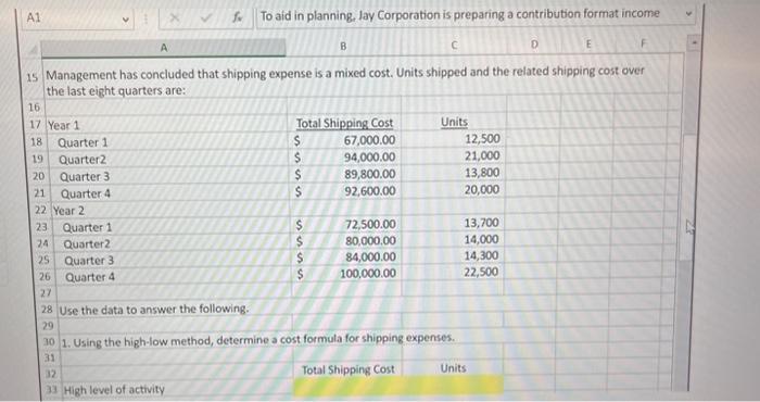 Solved All answers must be entered as a formula. Click OK to | Chegg.com