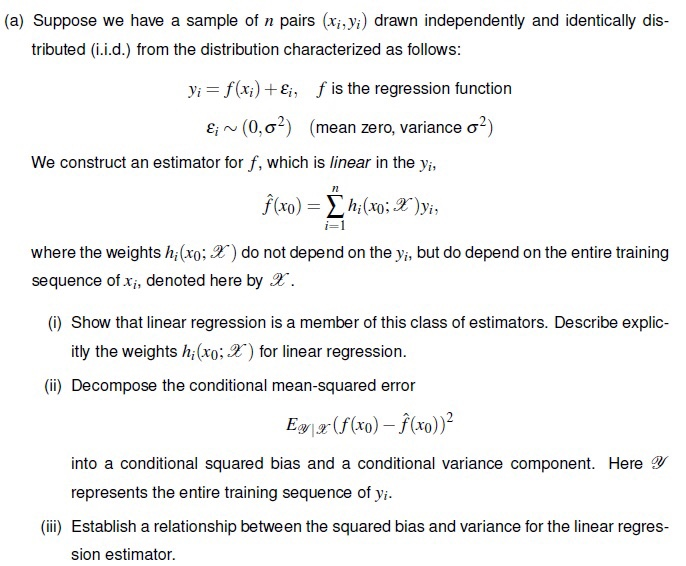 Solved (a) Suppose we have a sample of n pairs (xi,yi) drawn | Chegg.com