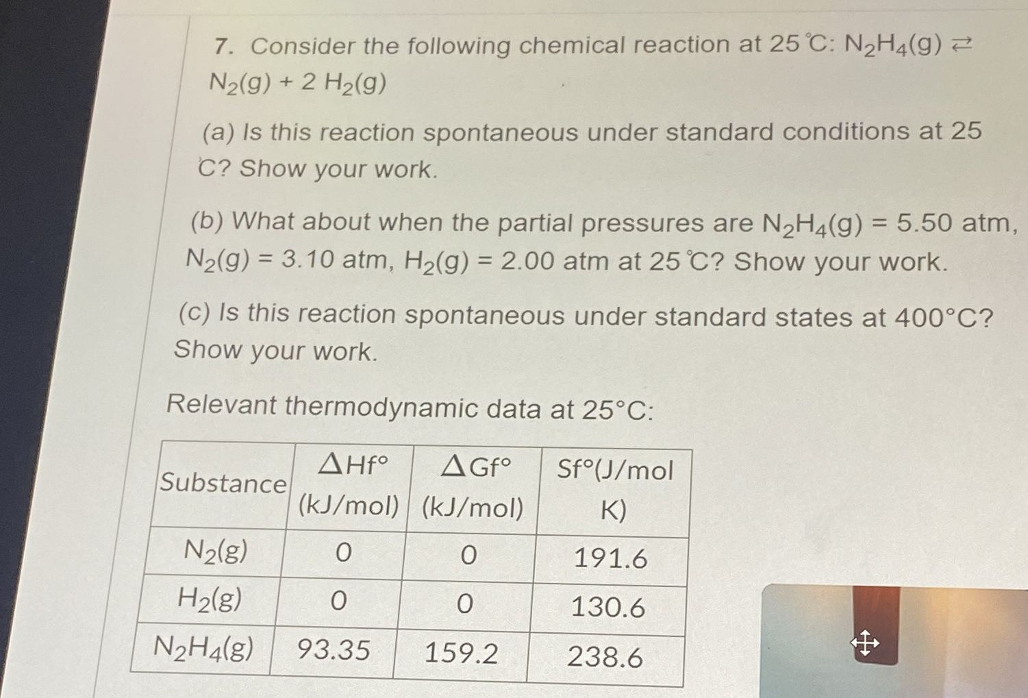 Solved Consider the following chemical reaction at | Chegg.com