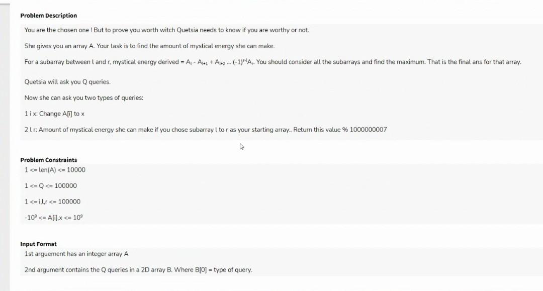 Solved Problem Description You are the chosen one! But to | Chegg.com