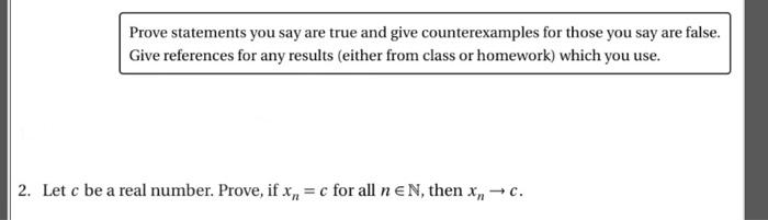 Solved Prove statements you say are true and give | Chegg.com