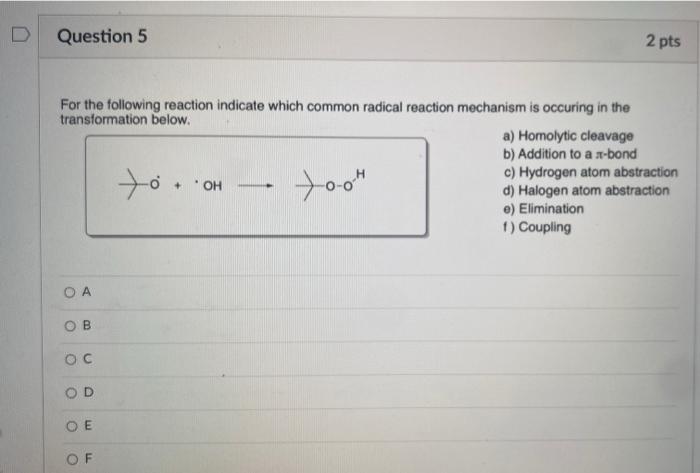 Solved For the following reaction indicate which common | Chegg.com