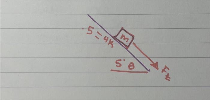 Solved You are pulling a mass down a slope at a constant | Chegg.com